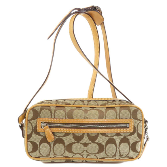 Coach | Bags | Coach 666 Signature Shoulder Bag Canvas Leather Womens ...